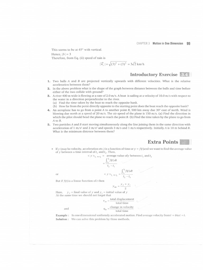 Problems in Kinematics For AP Physics | PDF