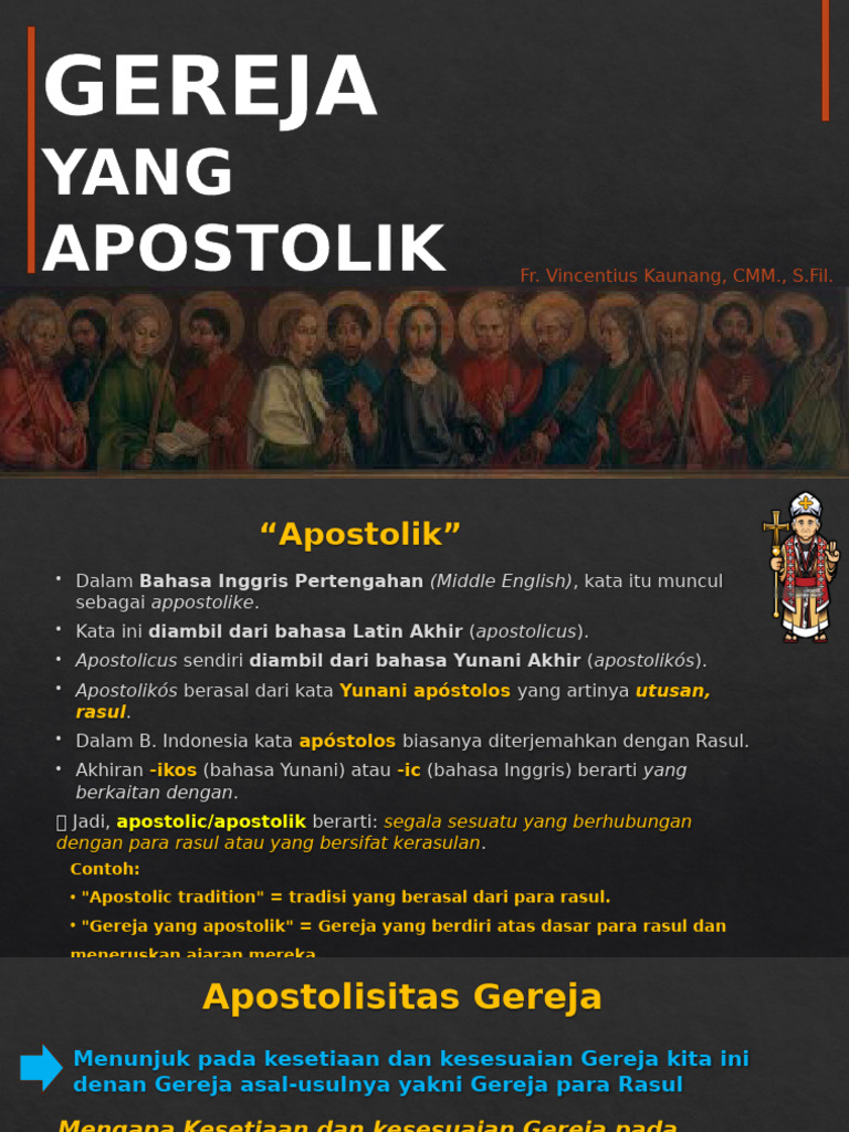 Gereja Apostolik: Ajaran dan Praktik Rasuli | PDF