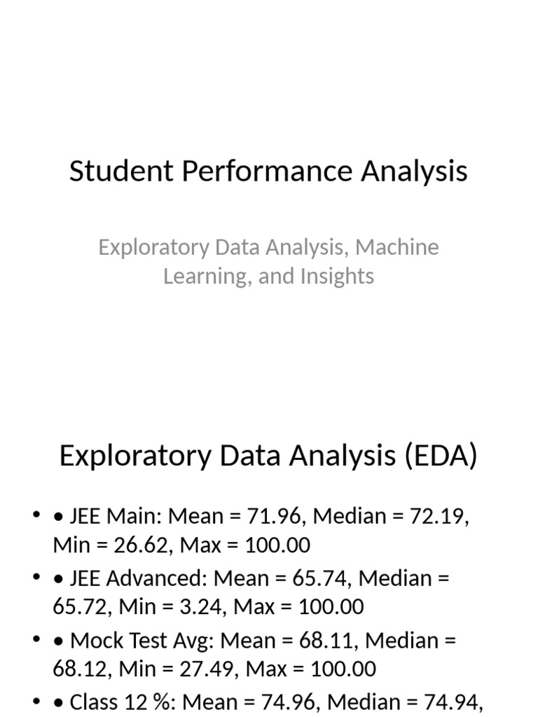 Student Performance Analysis | PDF | Cluster Analysis | Cognitive Science