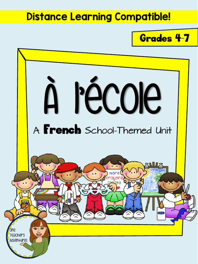 School Supplies Vocabulary in French | PDF