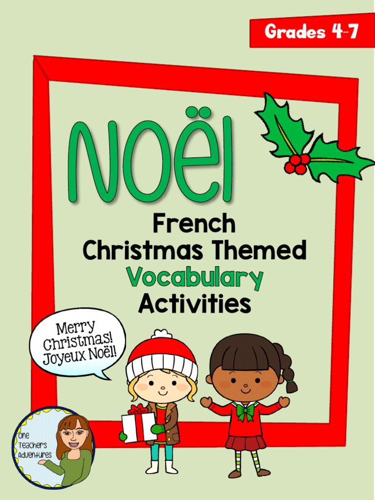 18 - Noël - Christmas Themed Vocabulary Activities For Beginner French ...