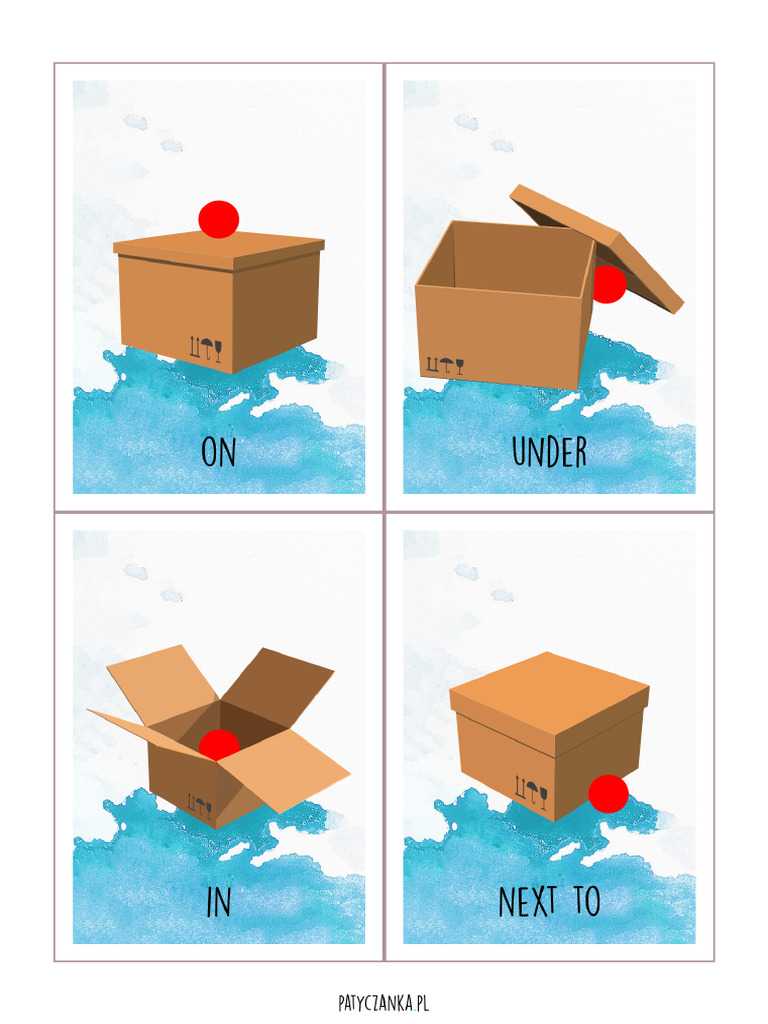 Prepositions of Place Flashcards | PDF