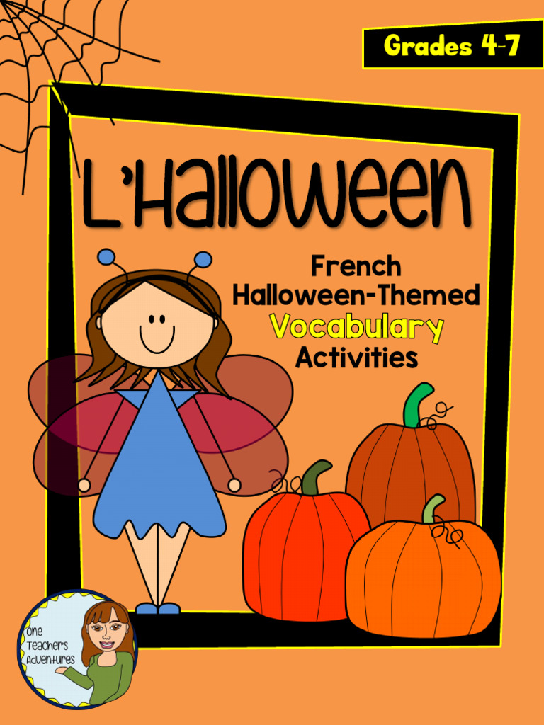 25 - L - Halloween - French Halloween Vocabulary Activities and Quiz ...