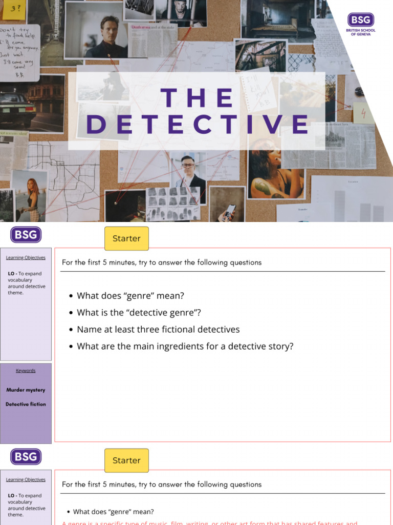 Vocabulary - The Detective | PDF
