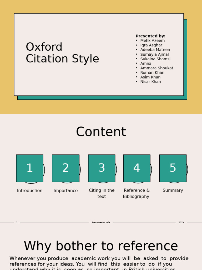 Understanding Oxford Citation Style | PDF | Books | Libraries