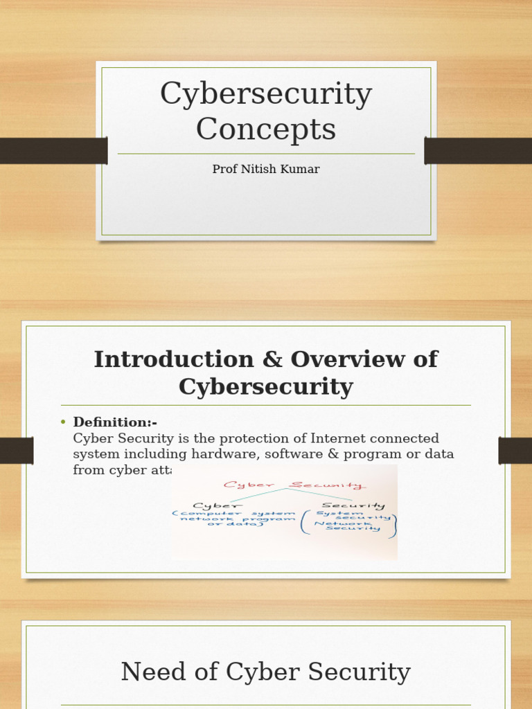 Cybersecurity Concepts | PDF | Security | Computer Security