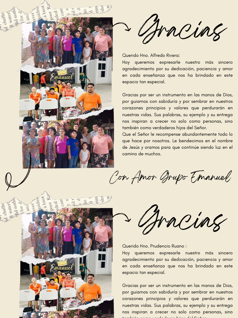 Beige Minimalist Scrapbook Birthday Photo Collage | PDF