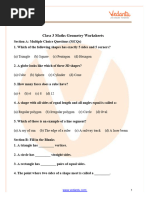 Grade 1 Revision Worksheet Shapes | PDF | Teaching Methods & Materials