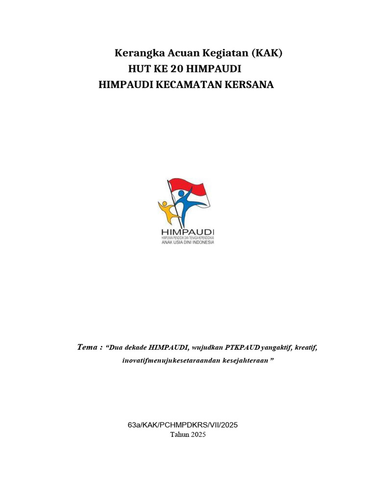 HUT ke-20 HIMPAUDI Kersana 2025 | PDF