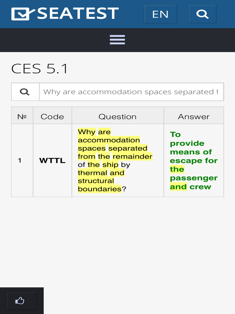 Fire Safety in Ship Accommodation Spaces | PDF
