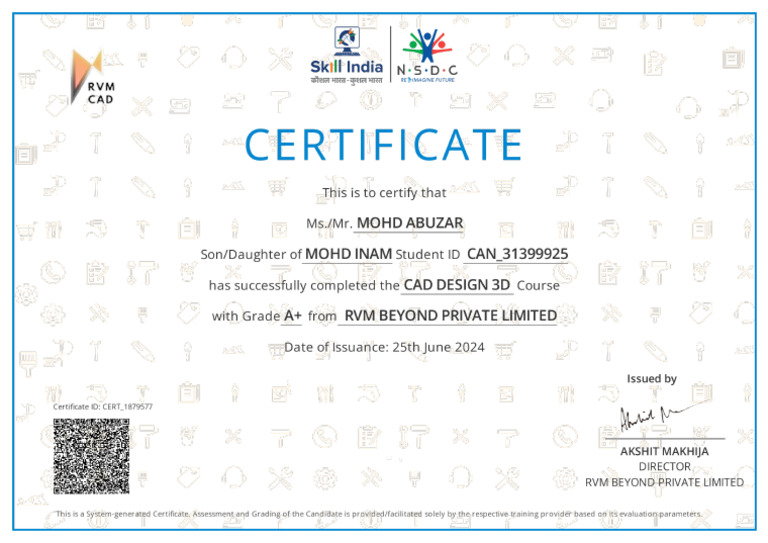 Solidwork Certificate | PDF