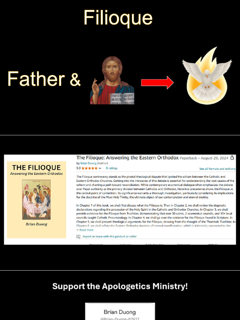 Filioque Controversy: Catholic vs. Orthodox | PDF | Trinity | Christian ...