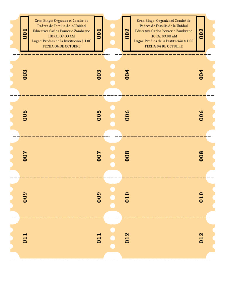 Tikes de Bingo | PDF