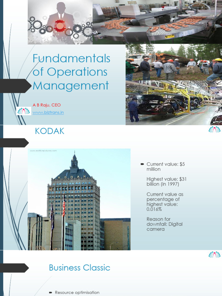 Operations Management Fundamentals Guide | PDF | Operations Management ...