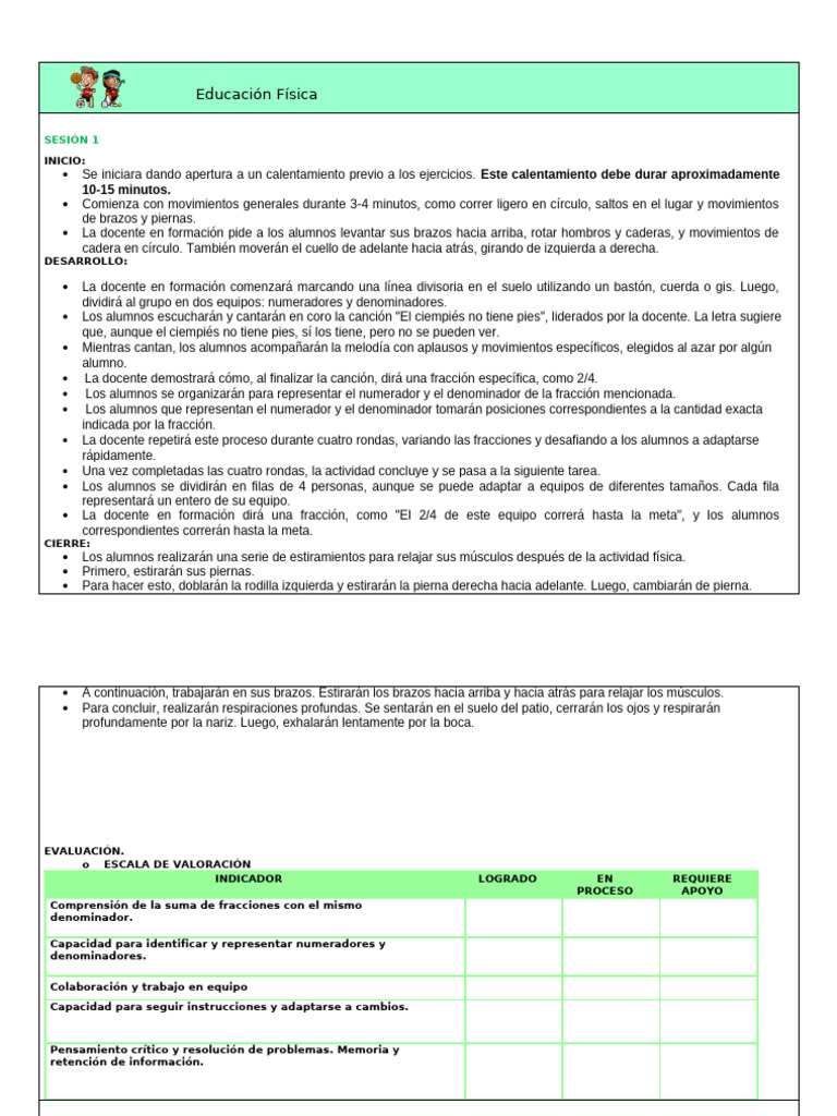Edu. Fisica y Hoja de Firmas | PDF