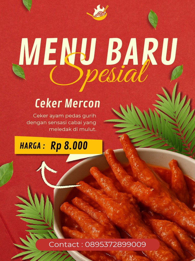 Merah Dan Kuning Modern Menu Baru Flyer_20250829_210210_0000 | PDF