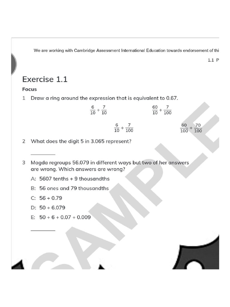 Math Grade 6 | PDF