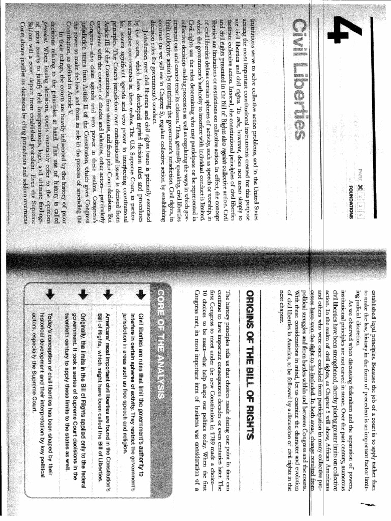 Chapter 4 Civil Liberties | PDF