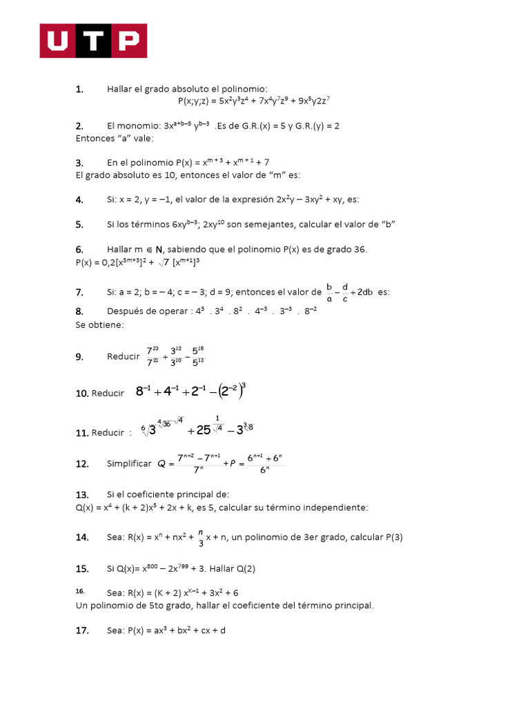 TAREA OPCIONAL PARA PC1 DE MATEMÁTICA 1 | PDF | Análisis matemático | Matemáticas