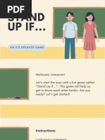 Ice Breaker: Stand Up If Game | PDF