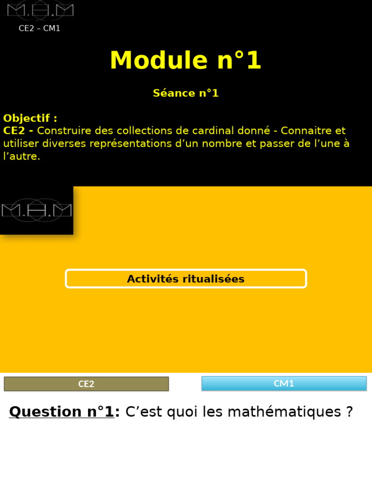 Mathématiques CE2-CM1 : Nombres et Calculs | PDF | Mathématiques | la ...