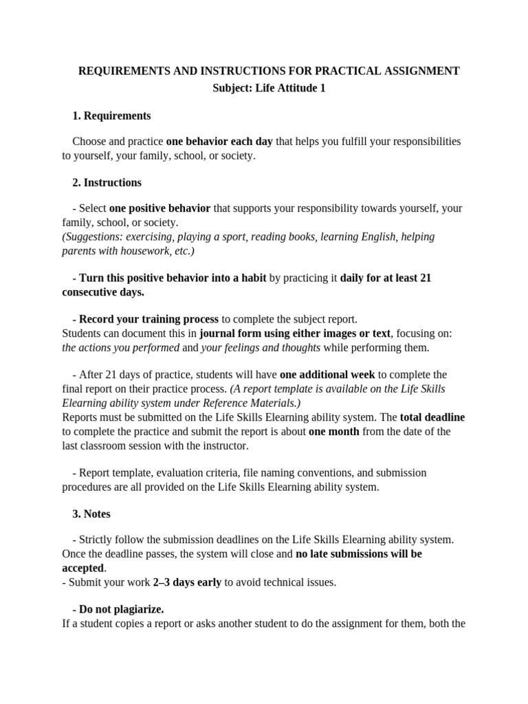 Requirements and Instructions For Practical Assignment - 20250424 ...
