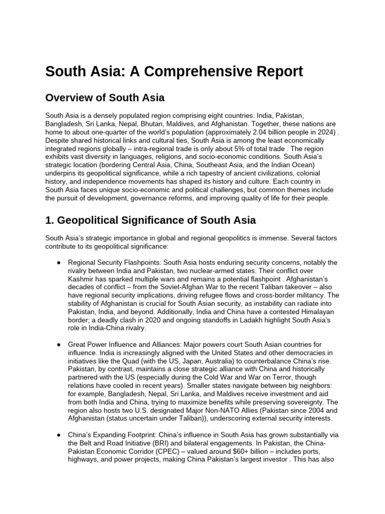 South Asia | PDF | South Asia | Pakistan