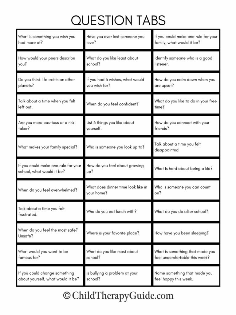Question Tabs For Blocks | PDF