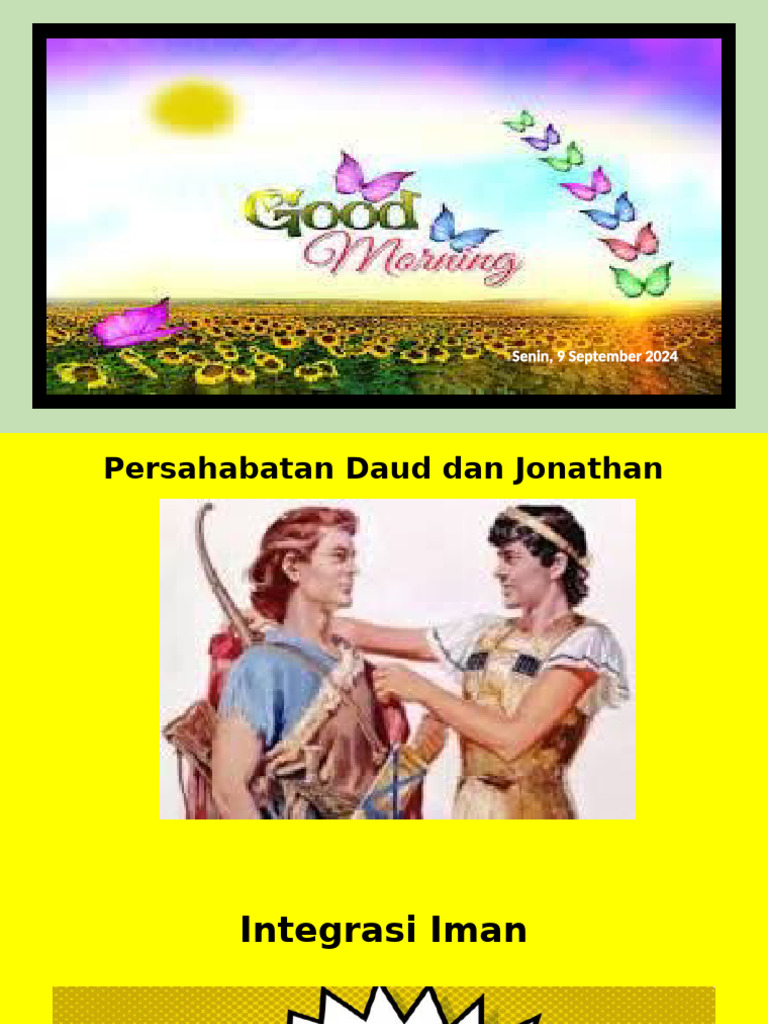 Persahabatan Abadi Daud dan Jonathan | PDF