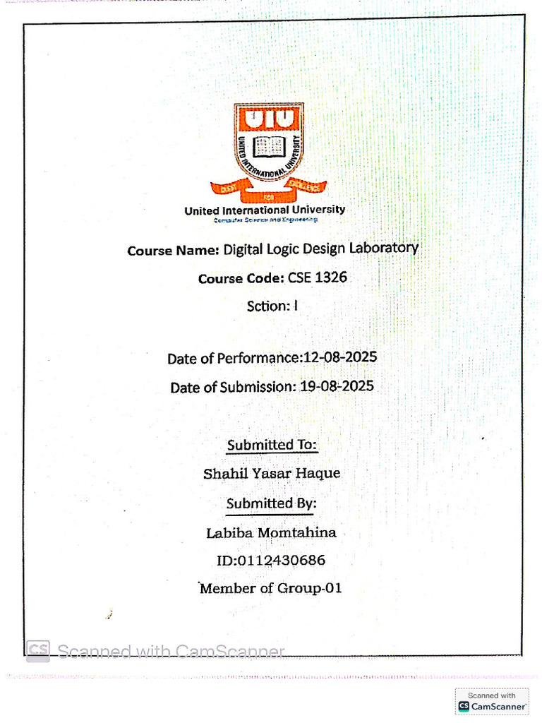 Dld Lab Report Adder | PDF