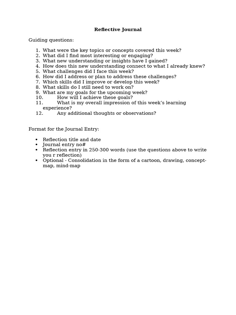 Reflective Journal | PDF