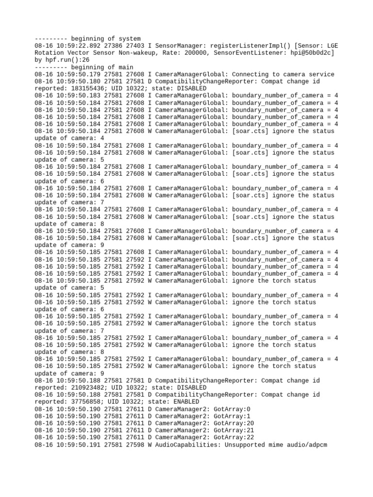 Camera Manager Status Updates | PDF | Computer Engineering | Software