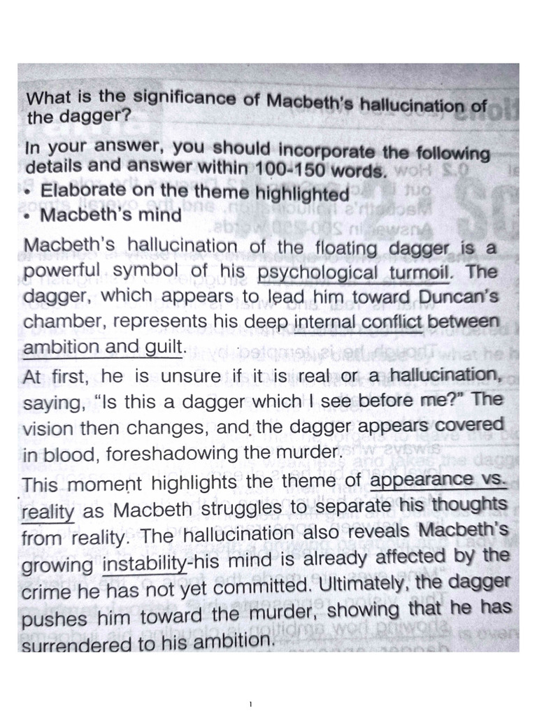 Macbeth Act 2 Scene 1 | PDF