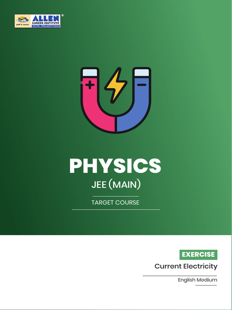 Current Electricity Exercise | PDF