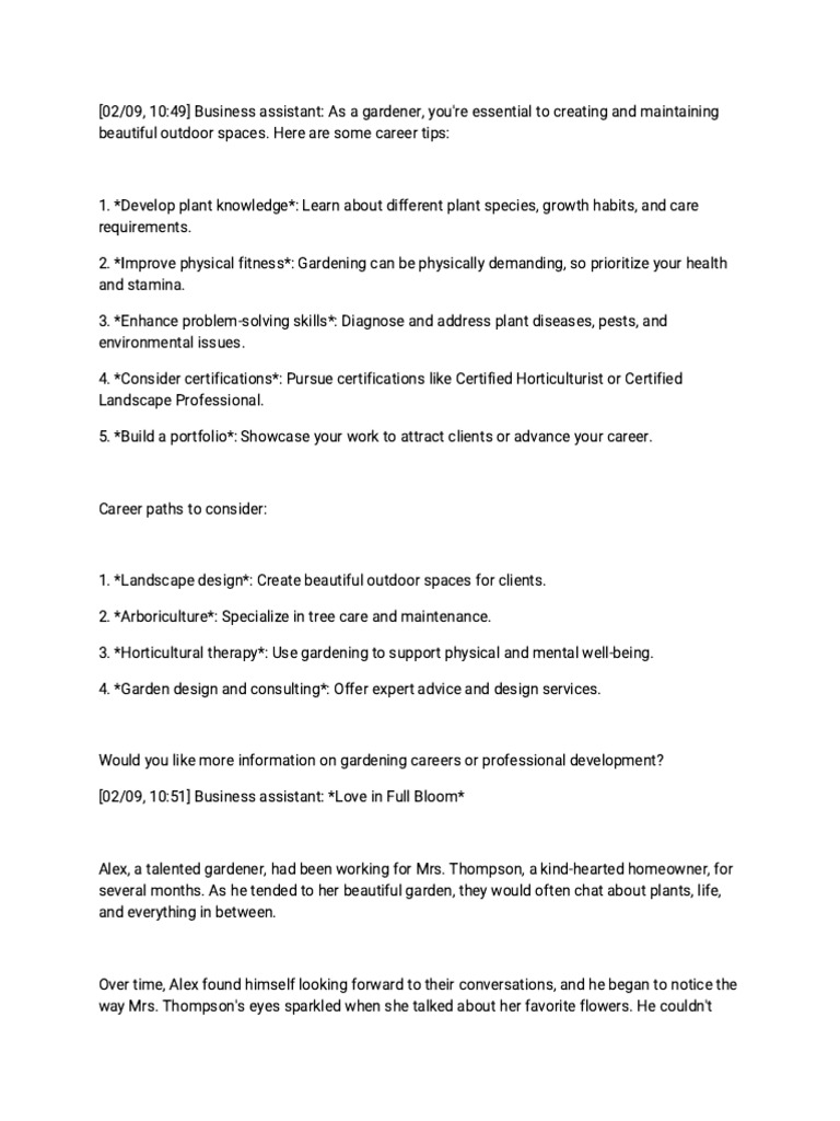 The Garderner | PDF