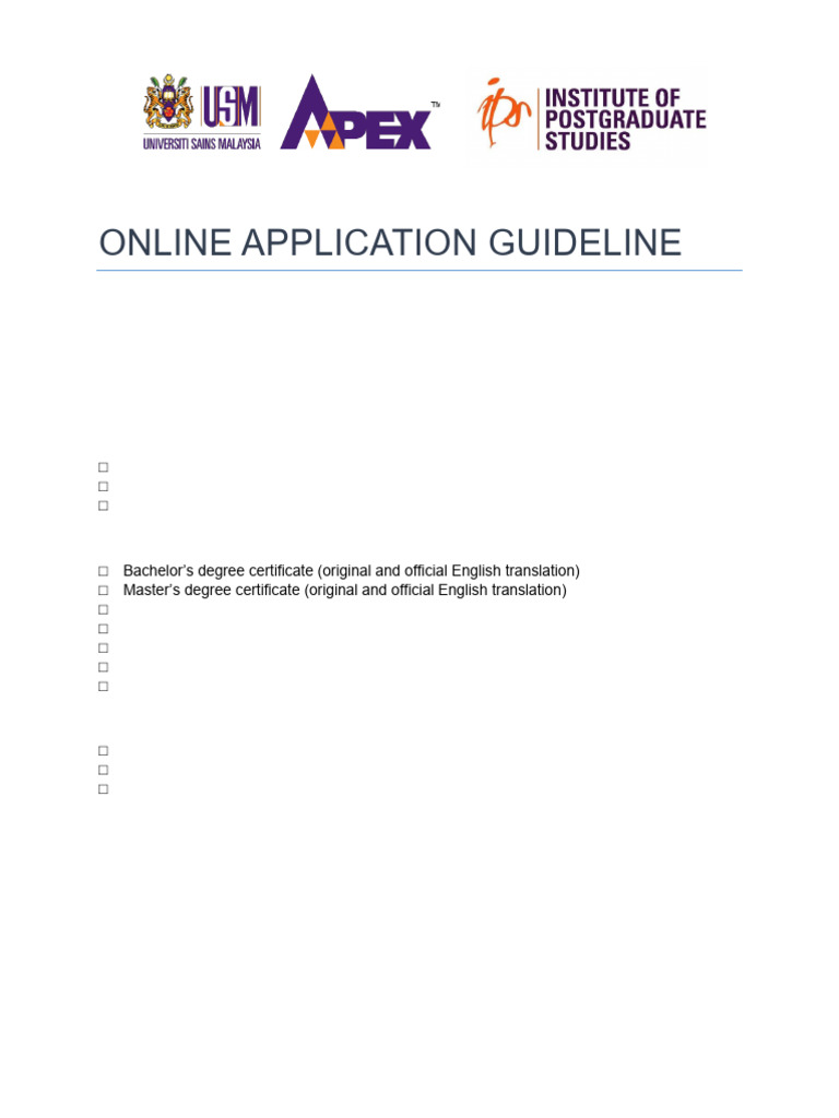 USM Postgraduate Admission Guidelines | PDF | Academic Degree