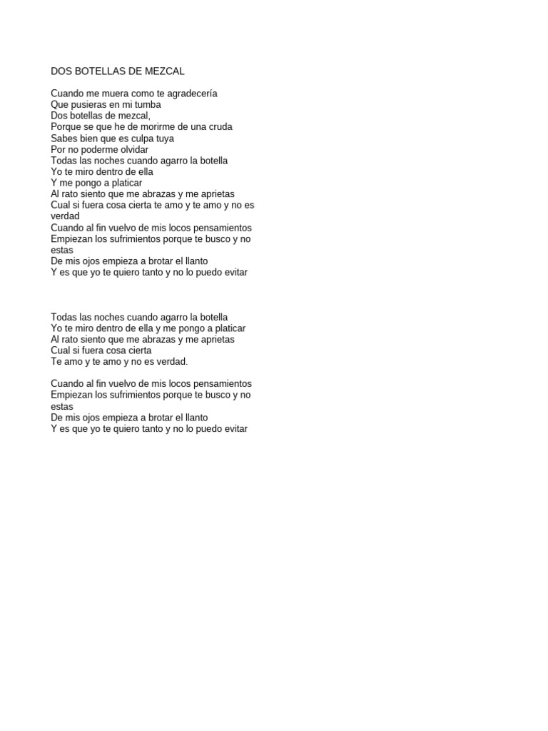 Dos Botellas de Mezcal | PDF