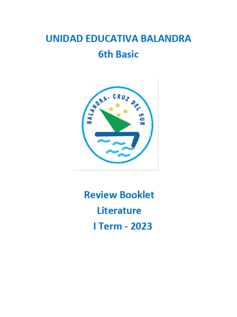6th Grade Literature Review Booklet | PDF