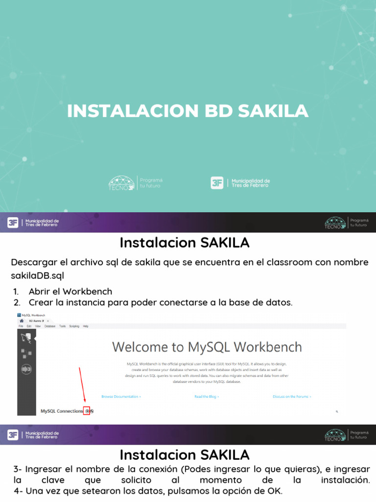 Instalación de la BD Sakila | PDF
