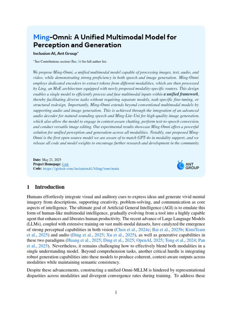 Ming_omni | PDF | Perception | Data