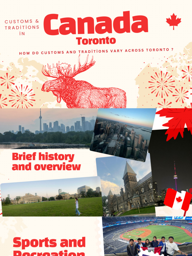 Canada Introduction Presentation in Red and Cream Informative Style | PDF