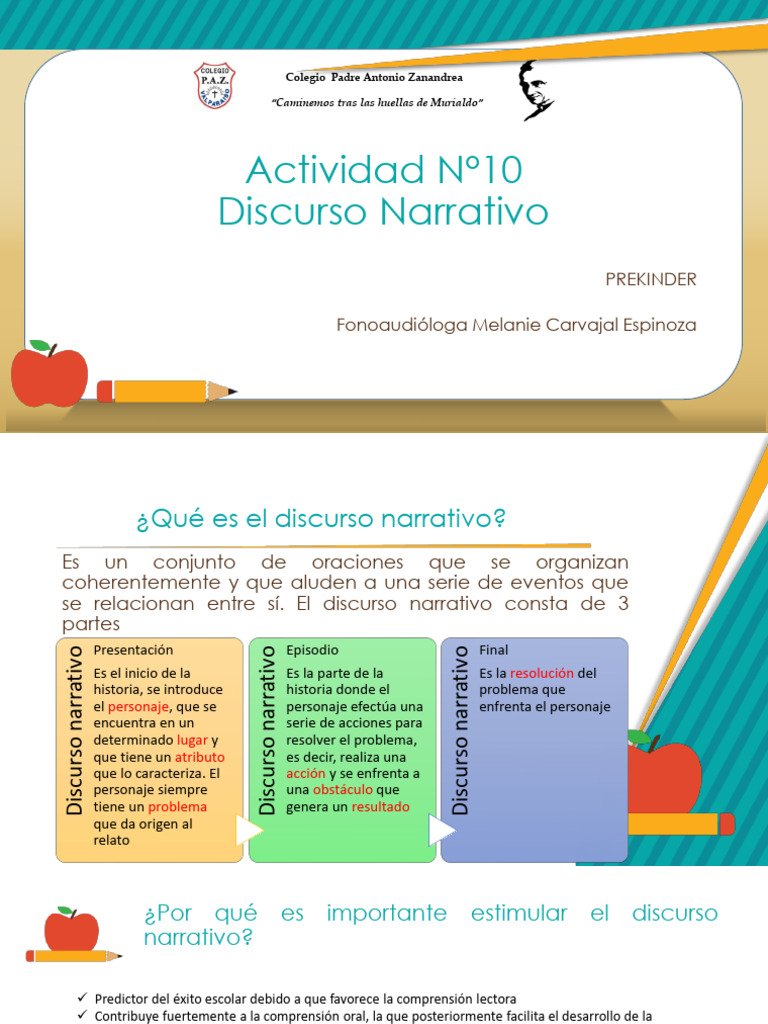 Actividad 10 Discurso Narrativo Prekinder FA | PDF | Narración ...