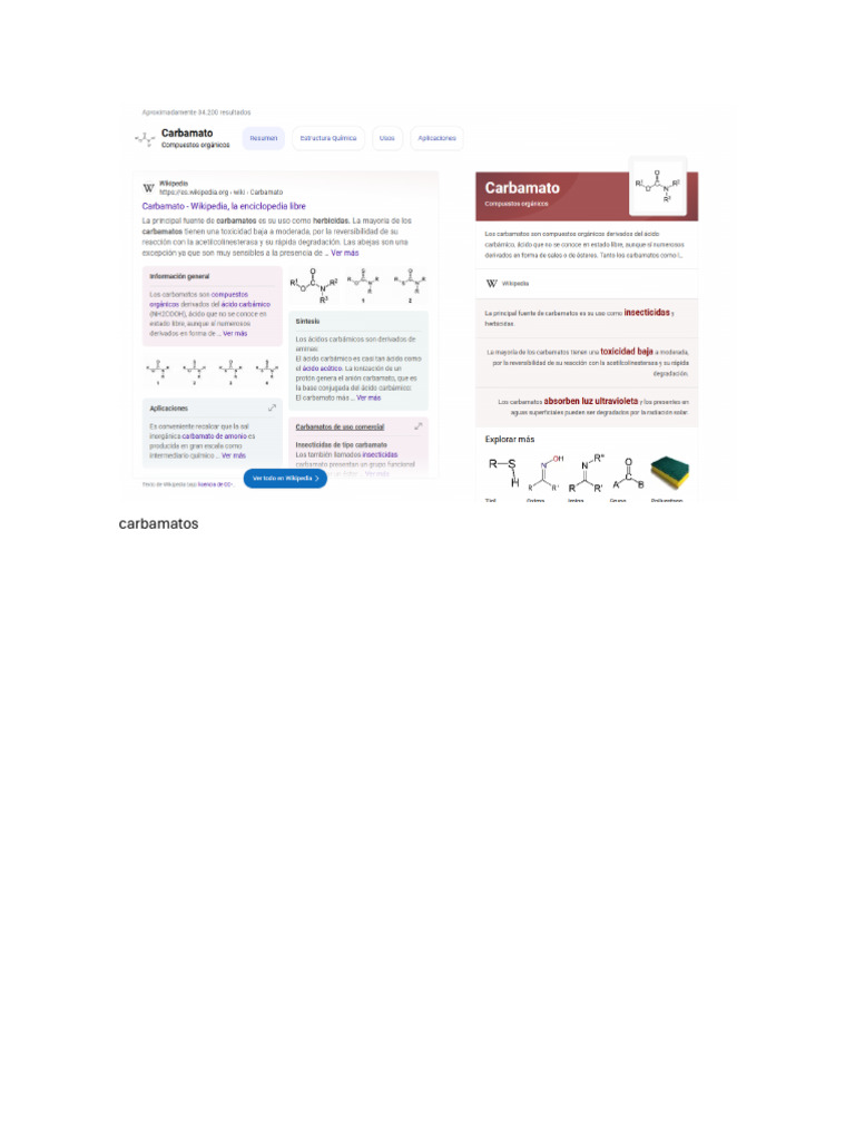Carbamatos | PDF
