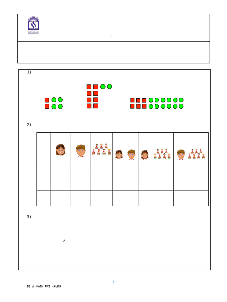 Revision Worksheet Ratio | PDF | Ratio | Mathematics