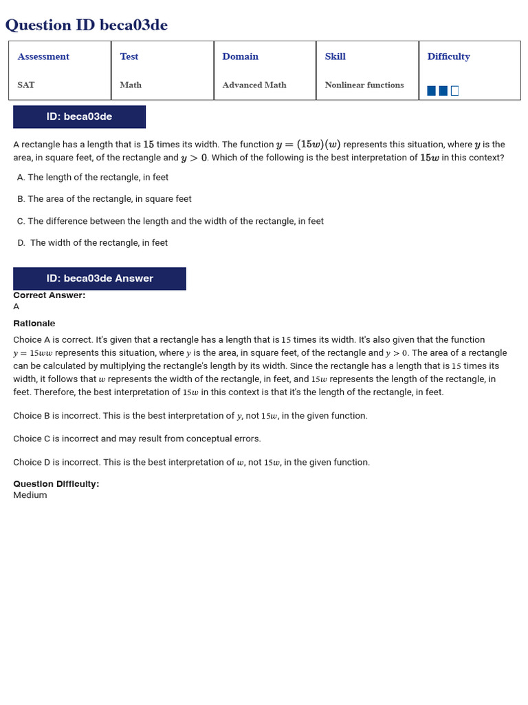 SAT Suite Question Bank - Results | PDF | Factorization | Polynomial