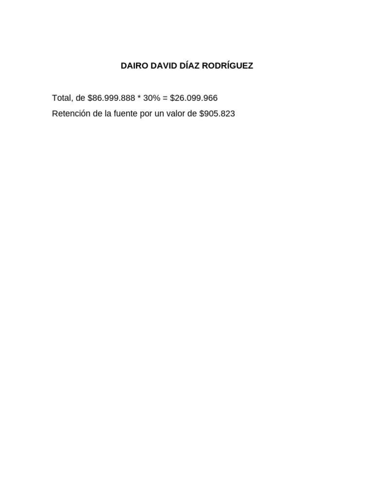 Dairo David Díaz Rodríguez | PDF