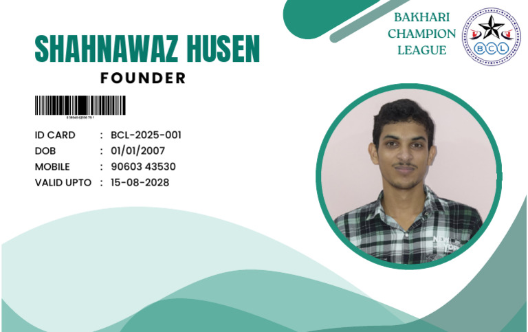Green and White Modern Project Manager ID Card | PDF