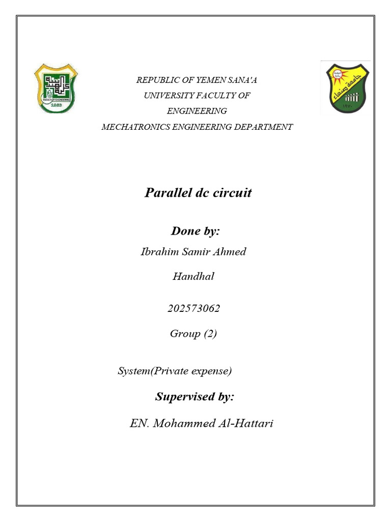 Overview of Parallel DC Circuits | PDF | Series And Parallel Circuits ...