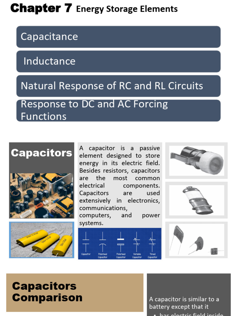 Energy Storage Elements Overview | PDF | Inductor | Capacitor