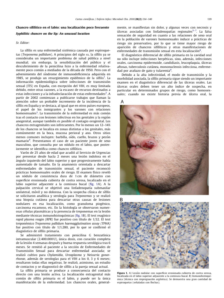 Articulo 3 Chancro Sifilitico | PDF | Especialidades Medicas ...